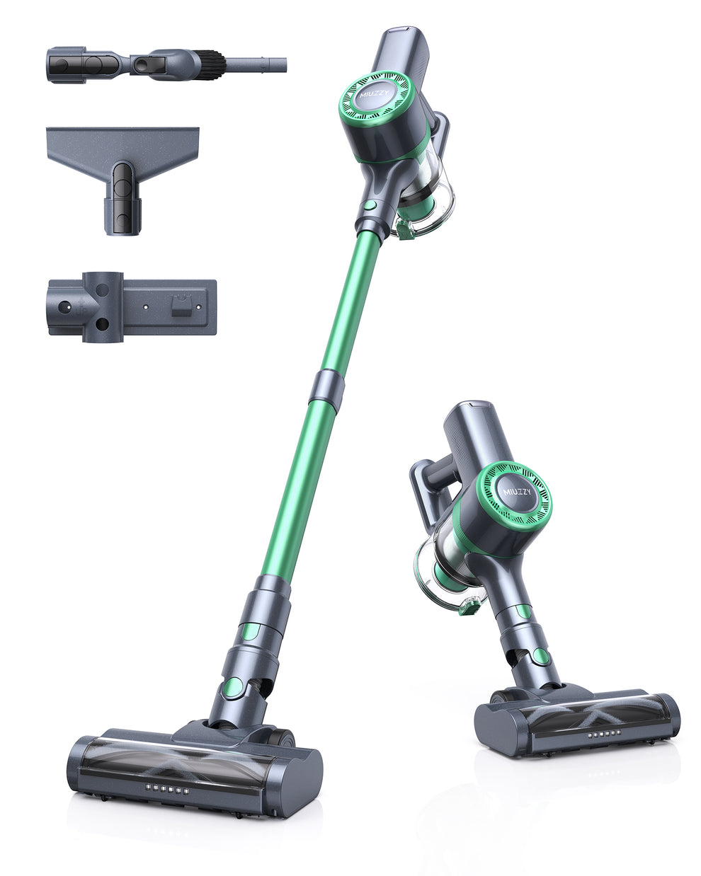 MIUZZY M241 Cordless Vacuum Cleaner, 30Kpa Powerful Suction Vacuum wit – miuzzyglobal
